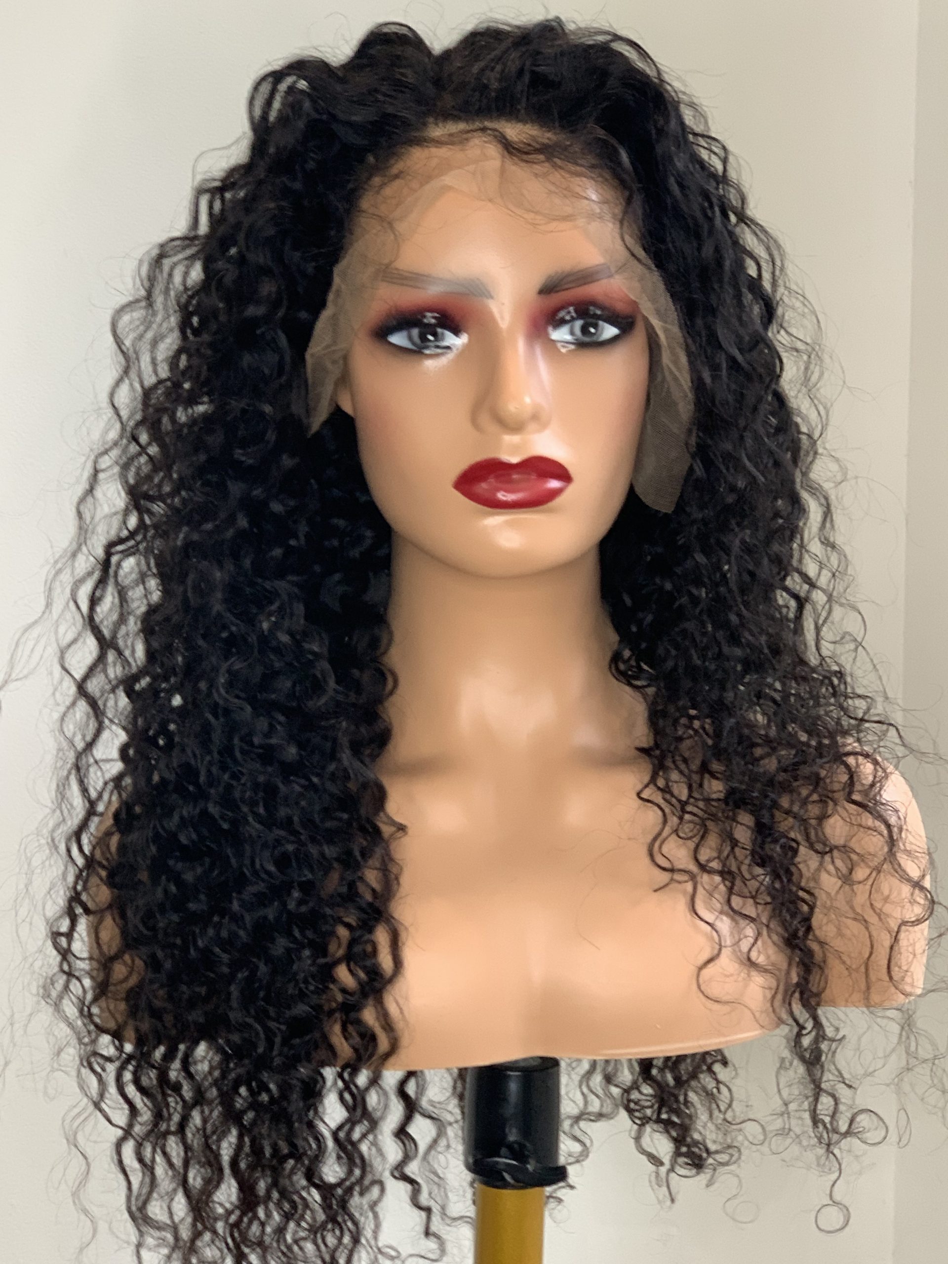 Human Hair Wig – 30-Inch Black Curls - Mark James Hair Studio